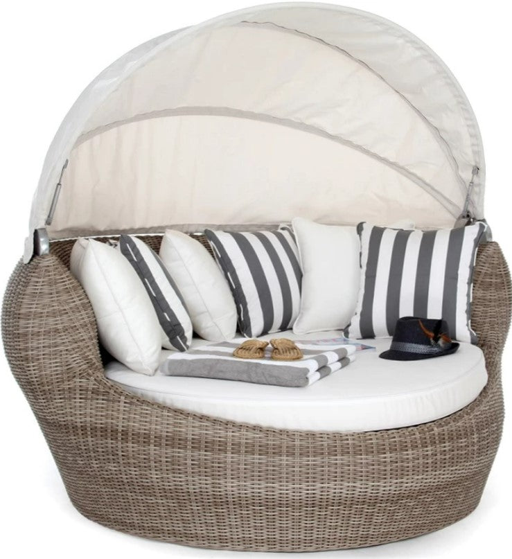 Sherena Daybed, Round, with Canopy – Outdoor Living Oahu