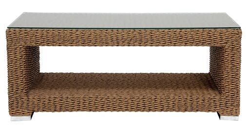 Arizona Coffee Rectangular Table XL with shelf (1/4" tempered glass Ad ...